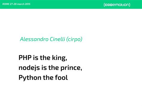 Php Is The King Nodejs The Prince At Namshi Architecture Talk Ppt