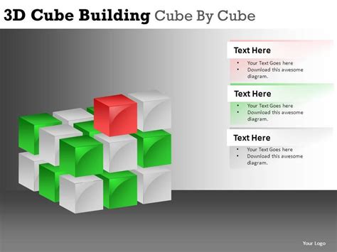 3d Cube Building Cube Powerpoint Presentation Slides Db Powerpoint