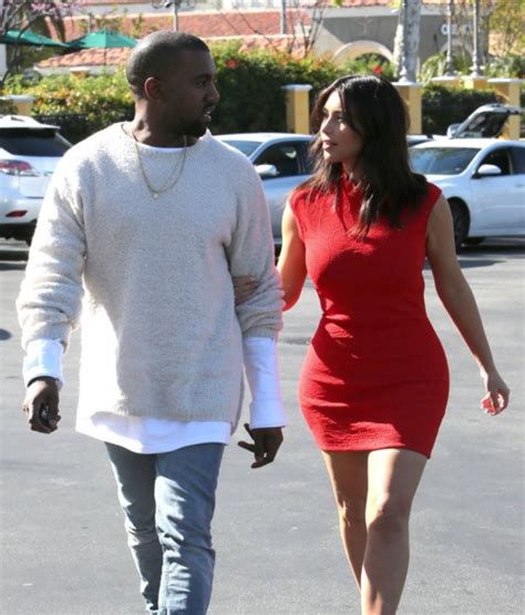 March 14 2014 Kim Kardashian And Kanye West Arriving To Pic
