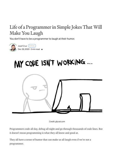 Life Of A Programmer In Simple Jokes That Will Make You Laugh By