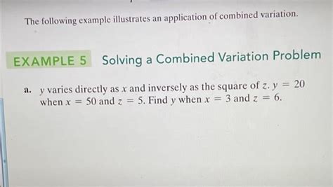 Solved The Following Example Illustrates An Application Of