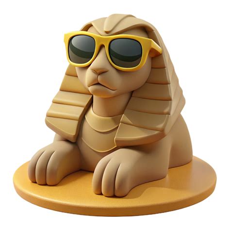 Dramatic Modern Cool Sphinx 3d Render Detailed 57146998 Png