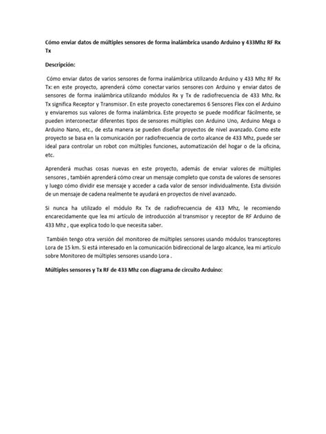 Cómo Enviar Datos De Múltiples Sensores De Forma Inalámbrica Usando