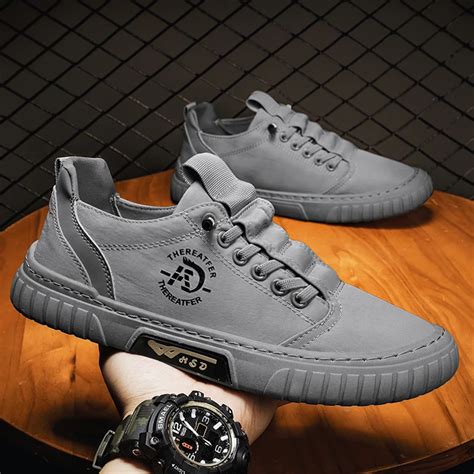 남성용 플랫폼 스니커즈 통기성 캐주얼 워킹 스포츠 러닝화 야외 여행 피트니스 스니커즈 남성 가황 신발 Aliexpress