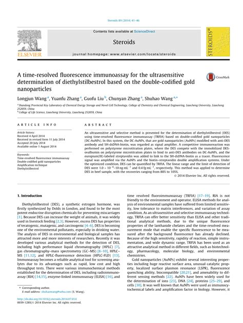 Pdf A Time Resolved Fluorescence Immunoassay For The Ultrasensitive Determination Of
