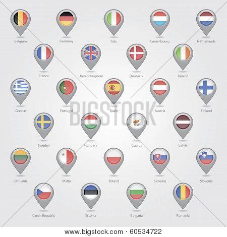Map Markers Depicting Vector Photo Free Trial Bigstock