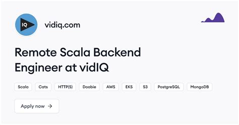 Himalayas On Linkedin Remote Scala Backend Engineer Job At Vidiq