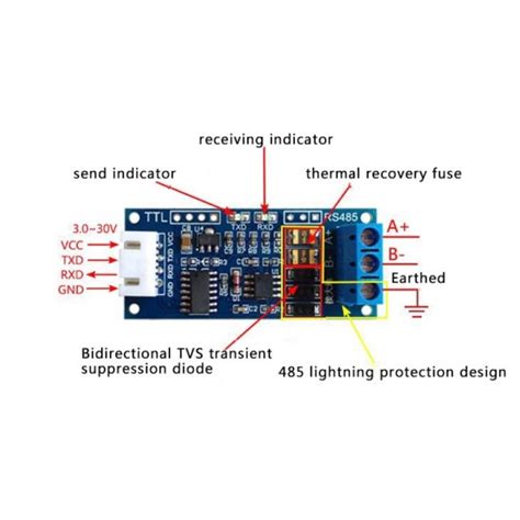Buy Ttl Serial Port To Rs485 Converter Board Module Online In India At