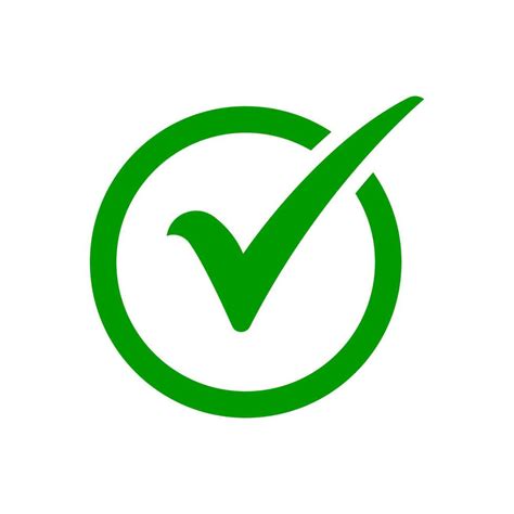 Green Check Mark Icon In Circle 25560502 Vector Art At Vecteezy