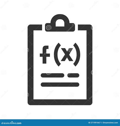 Math Formula Icon Stock Vector Illustration Of Calculator 271991667