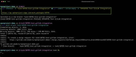 gitlab integration openproject
