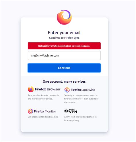 Networking Cannot Log In To Firefox Account Due To Networkerror