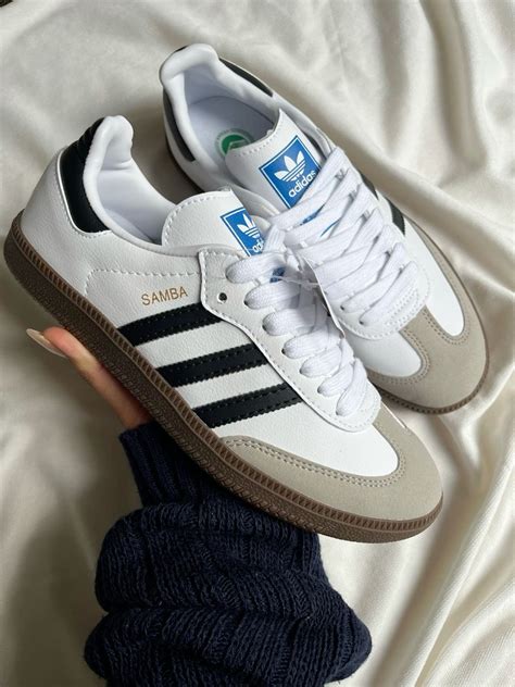Adidas Samba White Blancas Mujer Tendencia Zapatillas Samba Mujer