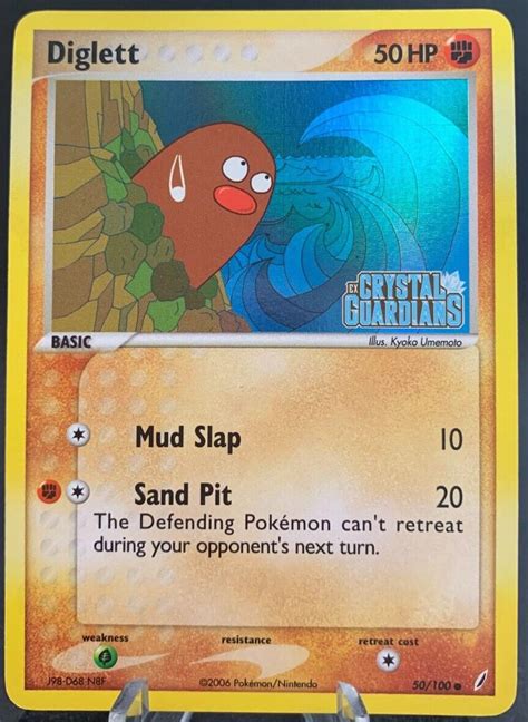 Diglett Stamped 50 Prices Pokemon Crystal Guardians Pokemon Cards