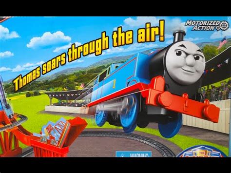 Thomas Track Master Sky High Bridge Jump No 1 Blue Engine Jumps Over