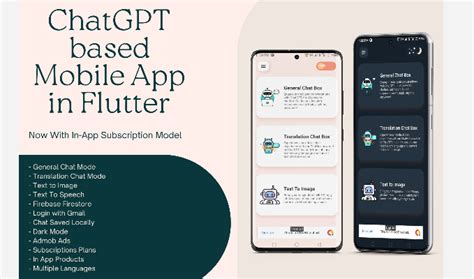 Chatgpt Based Flutter Mobile App For Android And Ios With Text Chat Image Generation And