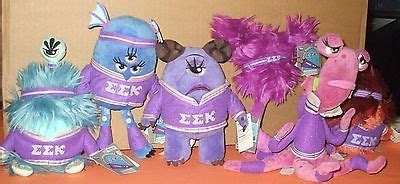New Set Of 6 Disney Monsters University Inc Sorority Sisters Eek Plush