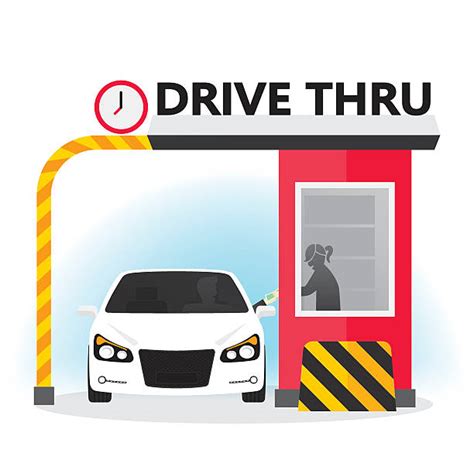 Drive Thru Window Illustrations Royalty Free Vector Graphics And Clip