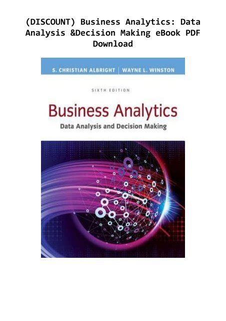 Business Analytics For Decision Making Pdf