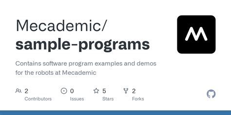 Github Mecademic Sample Programs Contains Software Program Examples And Demos For The Robots