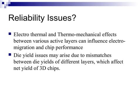 3d Ic Technology Ppt