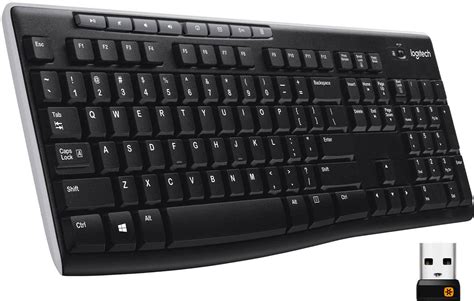 Logitech K270 Full Size Wireless Membrane Keyboard Black 920 003051 Best Buy