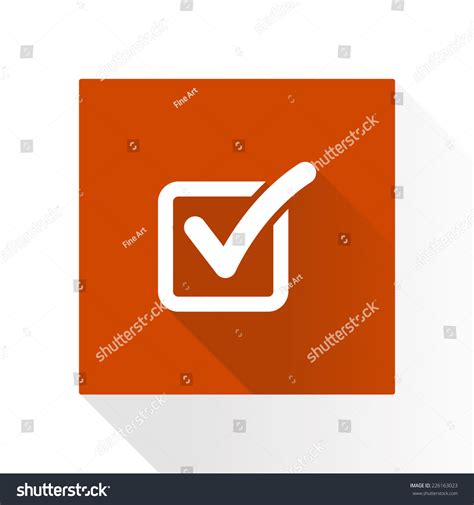 Check List Button Icon Check Mark In Box Sign Royalty Free Stock