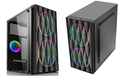 사무실 컴퓨터 Pc 케이스 왼쪽 및 전면 아크릴 플레이트 미니 케이스 Buy Pc Matxpc 캐비닛컴퓨터 케이스 및
