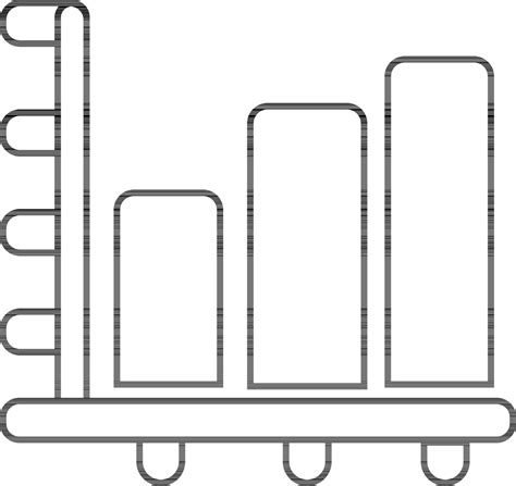 Illustration Of Black Bar Chart In Flat Style 24377135 Vector Art At