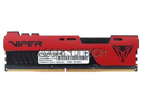 Viper PVE248G320C8B | Patriot 8GB 3200MHz Ram PVE248G320C8B