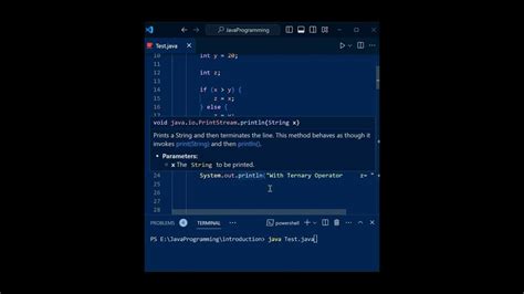 Ternary Operator In Java Javacode Codinglife Shorts Programmingkt