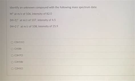 Answered Identify An Unknown Compound With The… Bartleby