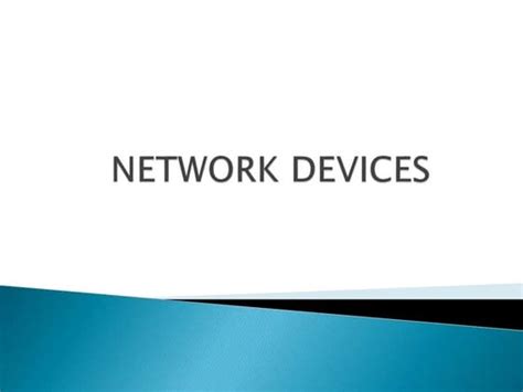 Computer Networknetwork Devices Ppt