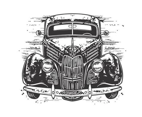 ماشین یکپارچهسازی با سیستمعامل سیاه و سفید یک طرح دستی که بر روی تصویر برداری پس زمینه سفید