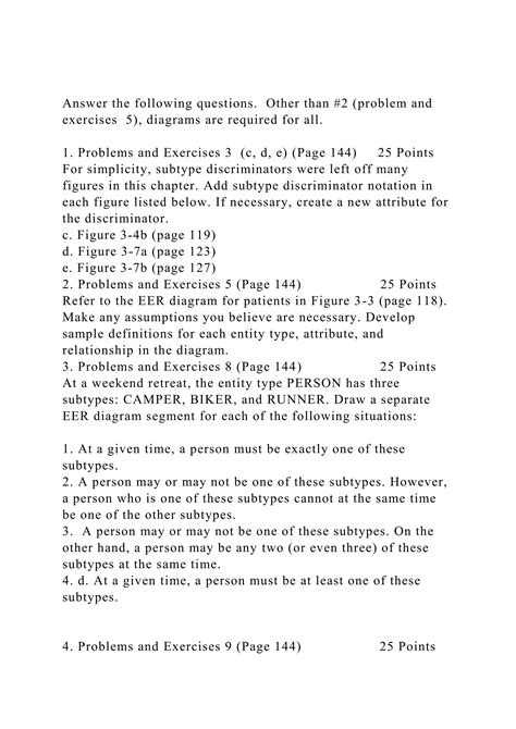 Answer The Following Questions Other Than 2 Problem And Exercidocx