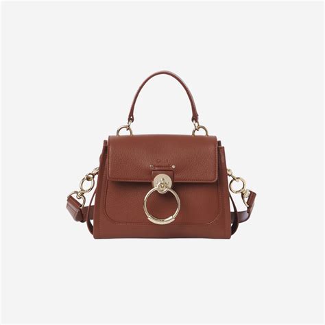 끌로에 테스 미니 데이백 세피아 브라운 Chloe Kream