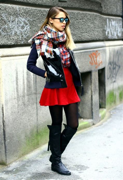 Coquetas Combinaciones De Outfits Con Faldas Para El Invierno Aquimoda Com