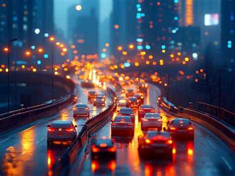 Urban Roads Transportation Vehicles Bustling Landscapes And Street