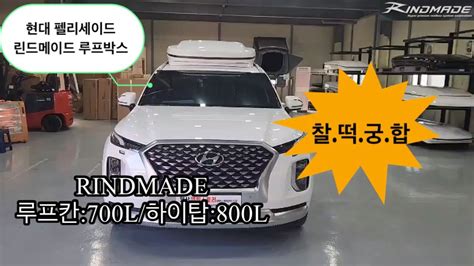 찰떡궁합펠리세이드 린드메이드 일체형 루프박스 하이탑버전 용량800l Youtube