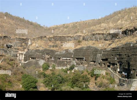 View Of The Archaeological Excavation Of The World Famous Ajanta Caves