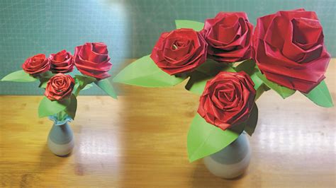 How To Origami Paper Rose Flower Step By Step Diy，come To See My Tutorial