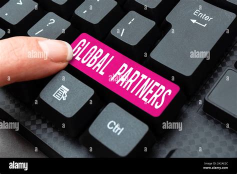 Conceptual Display Global Partners Business Idea Two Or More Firms