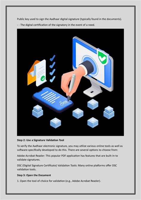 How To Validate The Aadhaar Electronic Signature An Easy Pdf