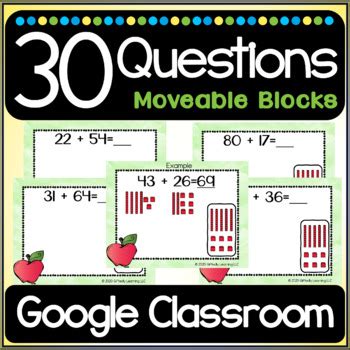 2 Digit Addition Base 10 Blocks NO Regrouping Digital Interactive