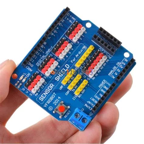 Módulo Sensor Shield V5 Placa De Expansión Arduino Uno R3 7190 En