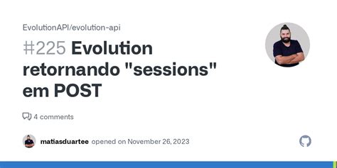 Evolution Retornando Sessions Em Post · Issue 225 · Evolutionapi