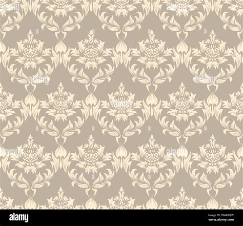 Seamless Damask Pattern Stock Vector Image Art Alamy