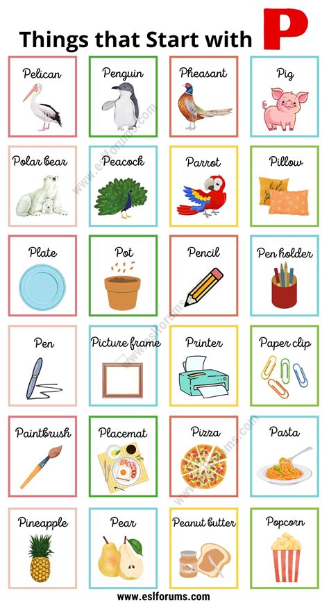 Objects That Start With Letter V