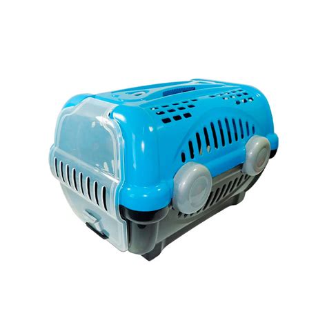 Caixa De Transporte Luxo N°01 Azul Furacão Pet Terra Zoo
