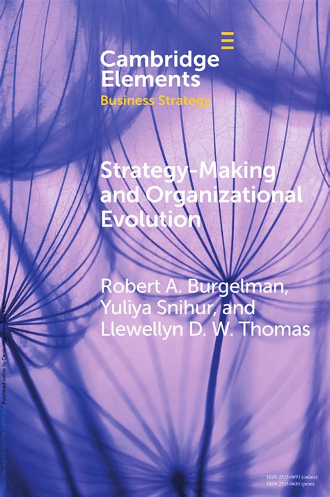 pdf strategy making and organizational evolution a managerial agency